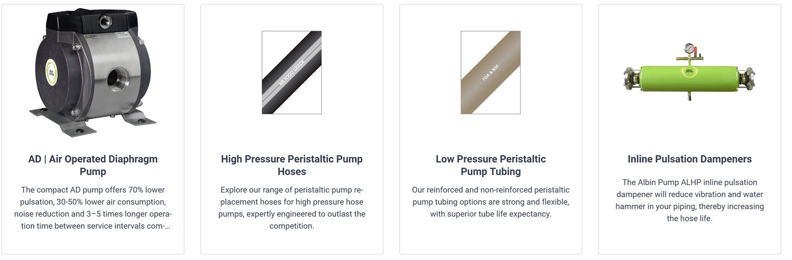 Peristaltic Hose / Tube Pumps ALBIN PUMP | haihungco.vn
